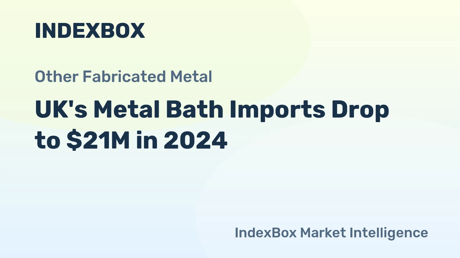 UK's Metal Bath Imports Drop to $21M in 2024