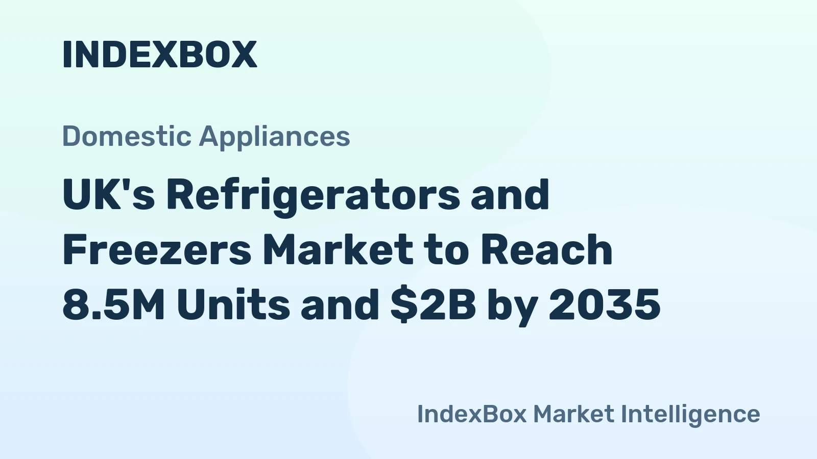 UK's Refrigerators and Freezers Market to Reach 8.5M Units and $2B by 2035