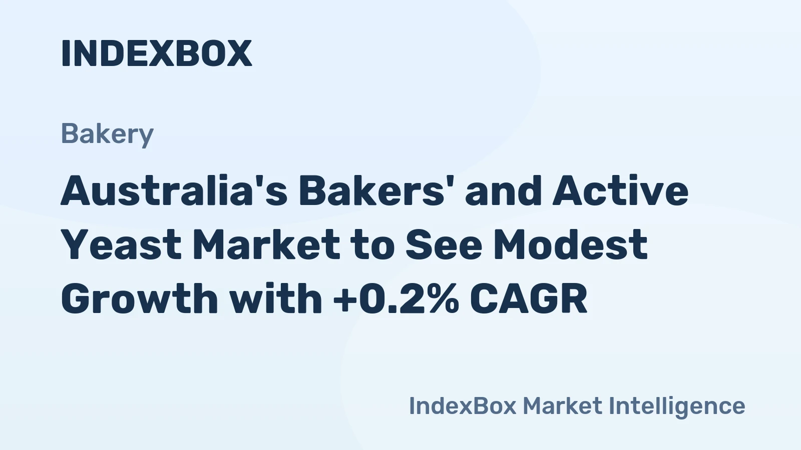 Australia's Bakers' and Active Yeast Market to See Modest Growth with +0.2% CAGR