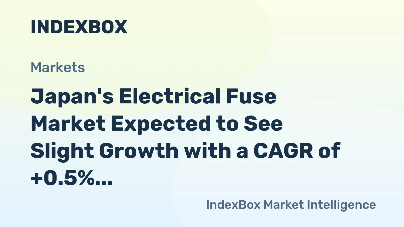 Japan's Electrical Fuse Market Expected to See Slight Growth with a CAGR of +0.5% from 2024-2035
