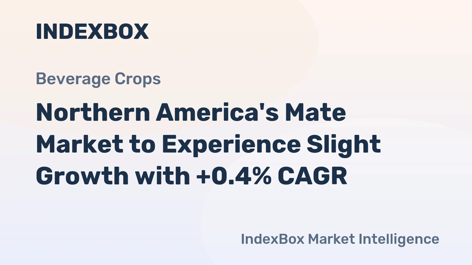 Northern America's Mate Market to Experience Slight Growth with +0.4% CAGR