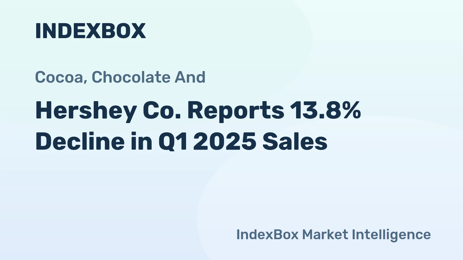 Hershey Co. Reports 13.8% Decline in Q1 2025 Sales