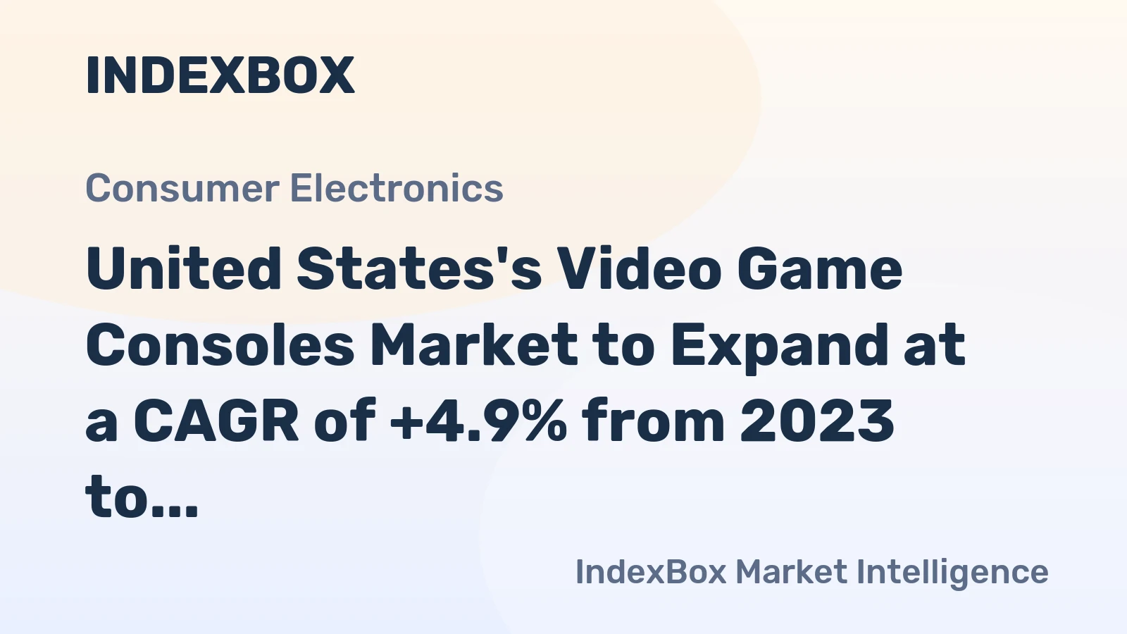United States's Video Game Consoles Market to Expand at a CAGR of +4.9% from 2023 to 2035, Reaching 80M Units