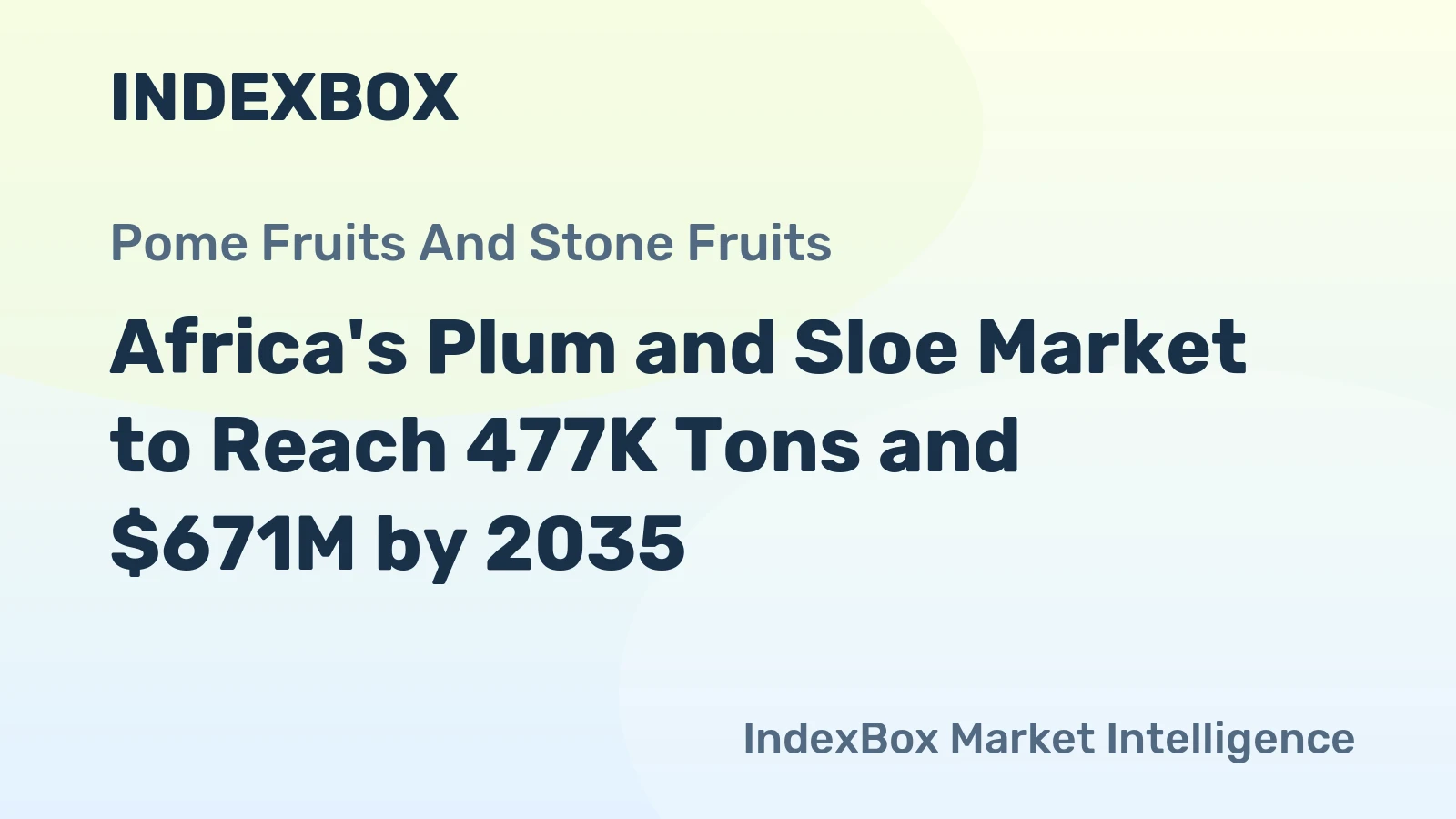 Africa's Plum and Sloe Market to Reach 477K Tons and $671M by 2035