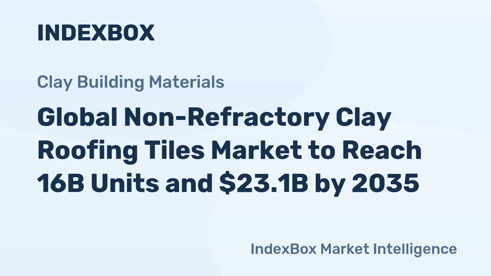 Global Non-Refractory Clay Roofing Tiles Market to Reach 16B Units and $23.1B by 2035
