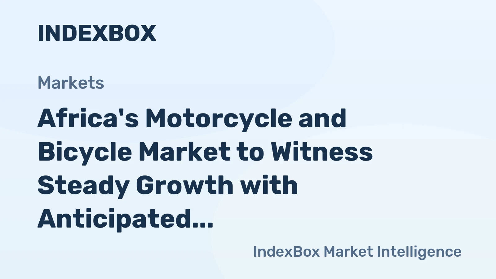 Africa's Motorcycle and Bicycle Market to Witness Steady Growth with Anticipated CAGR of +1.2% from 2024 to 2035