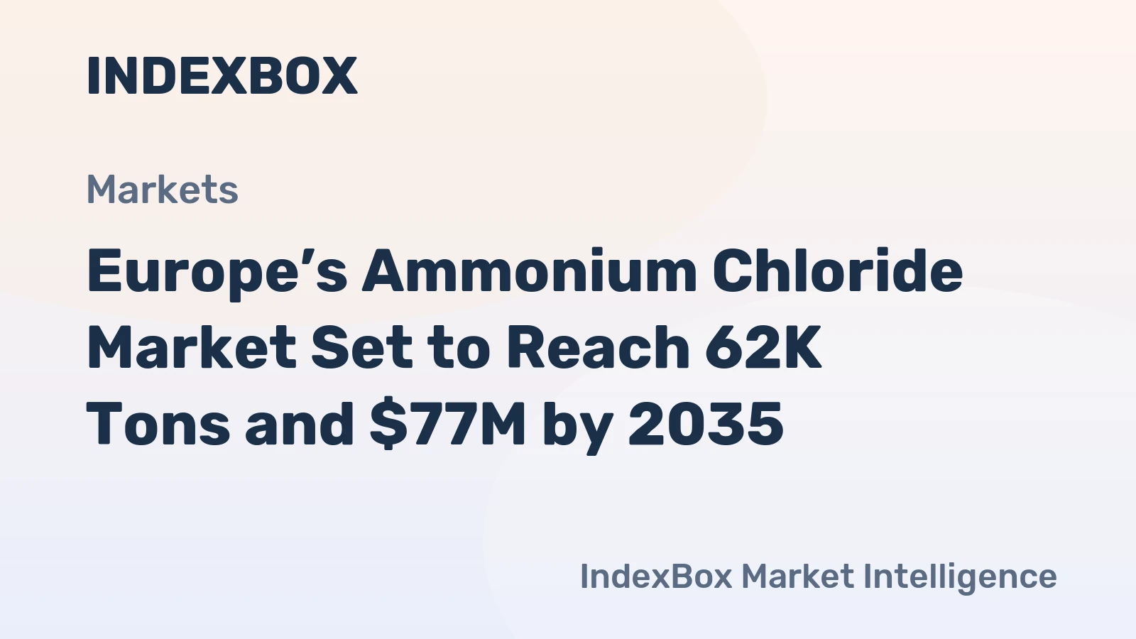 Europe’s Ammonium Chloride Market Set to Reach 62K Tons and $77M by 2035