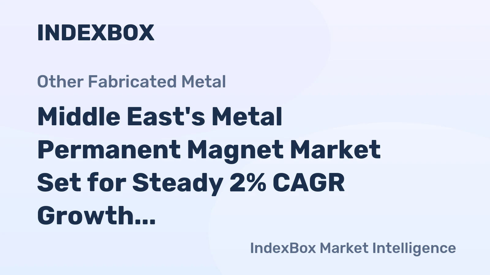 Middle East's Metal Permanent Magnet Market Set for Steady 2% CAGR Growth Through 2035