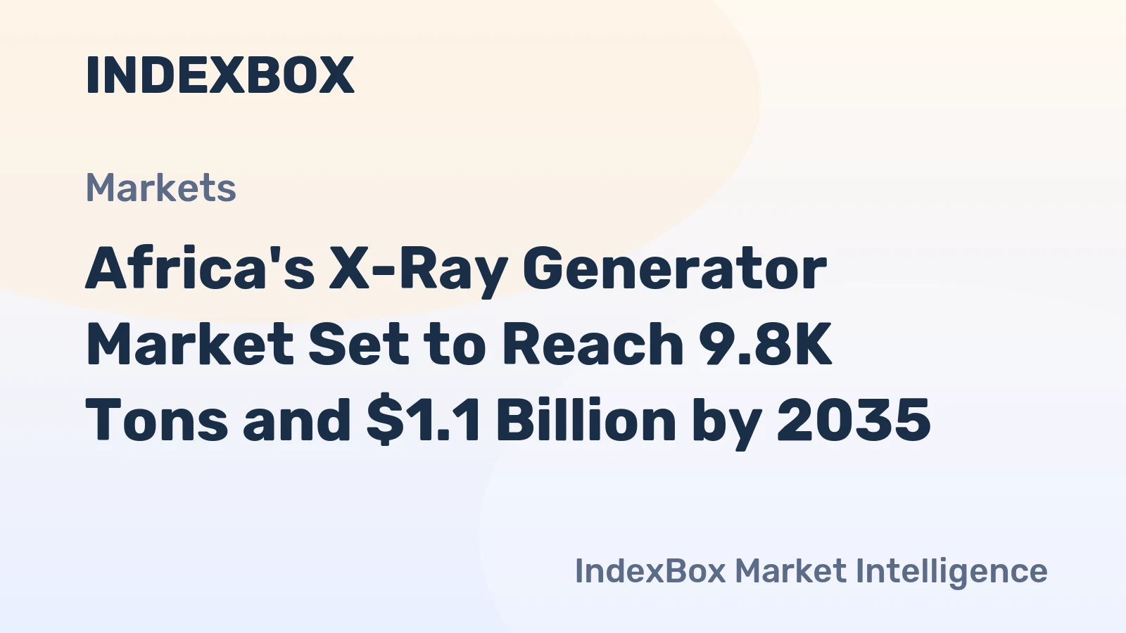 Africa's X-Ray Generator Market Set to Reach 9.8K Tons and $1.1 Billion by 2035