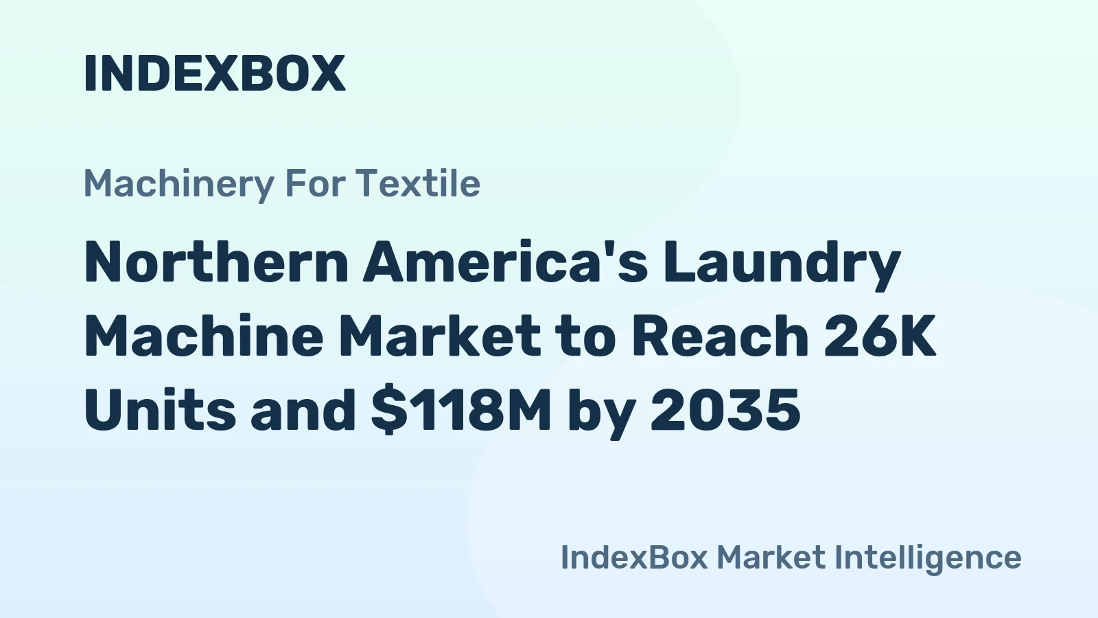 Northern America's Laundry Machine Market to Reach 26K Units and $118M by 2035
