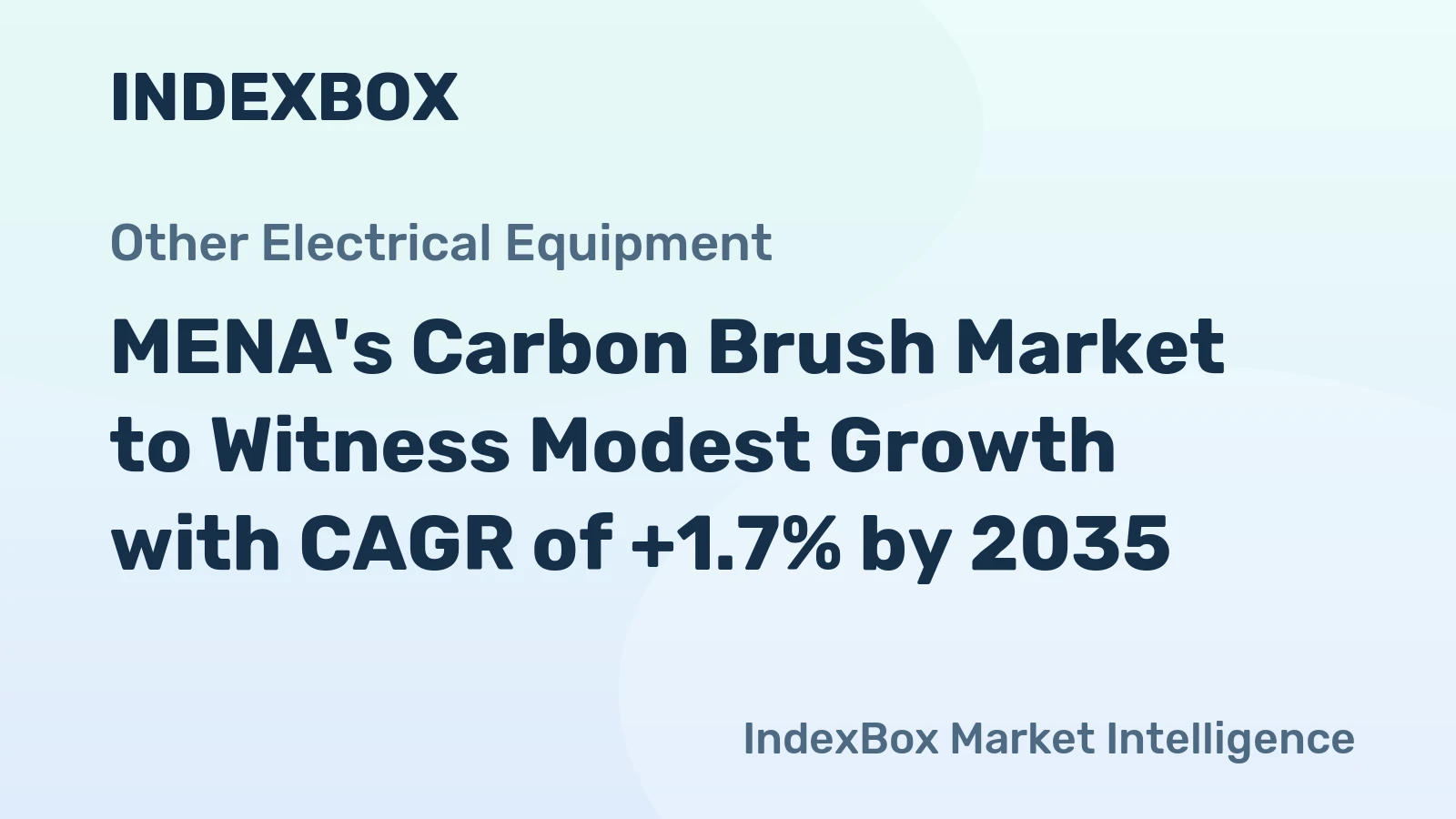 MENA's Carbon Brush Market to Witness Modest Growth with CAGR of +1.7% by 2035