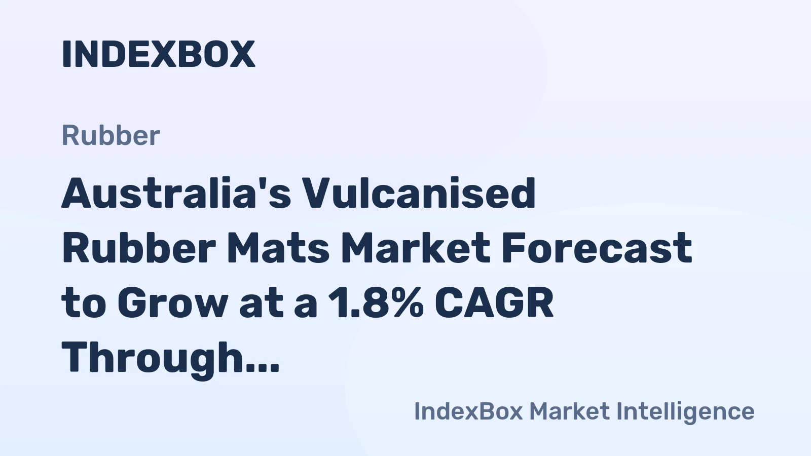 Australia's Vulcanised Rubber Mats Market Forecast to Grow at a 1.8% CAGR Through 2035