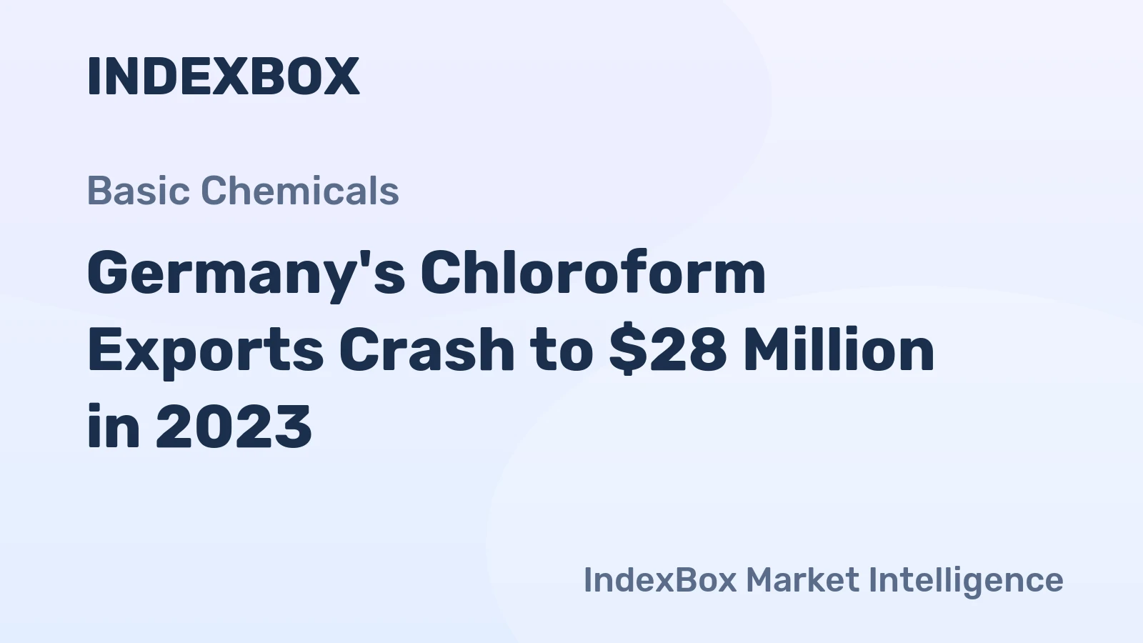 Germany's Chloroform Exports Crash to $28 Million in 2023