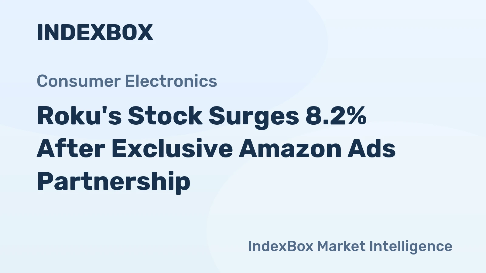 Roku's Stock Surges 8.2% After Exclusive Amazon Ads Partnership