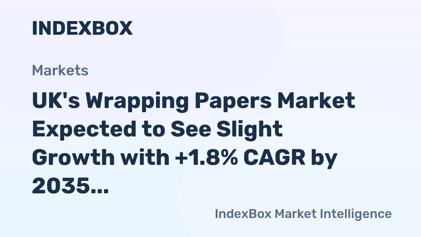 UK's Wrapping Papers Market Expected to See Slight Growth with +1.8% CAGR by 2035