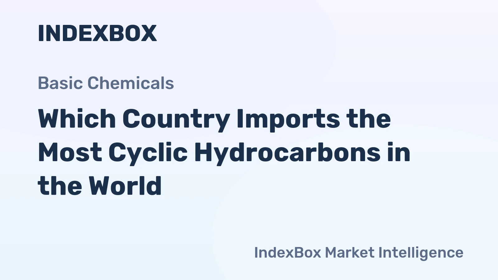 Which Country Imports the Most Cyclic Hydrocarbons in the World?