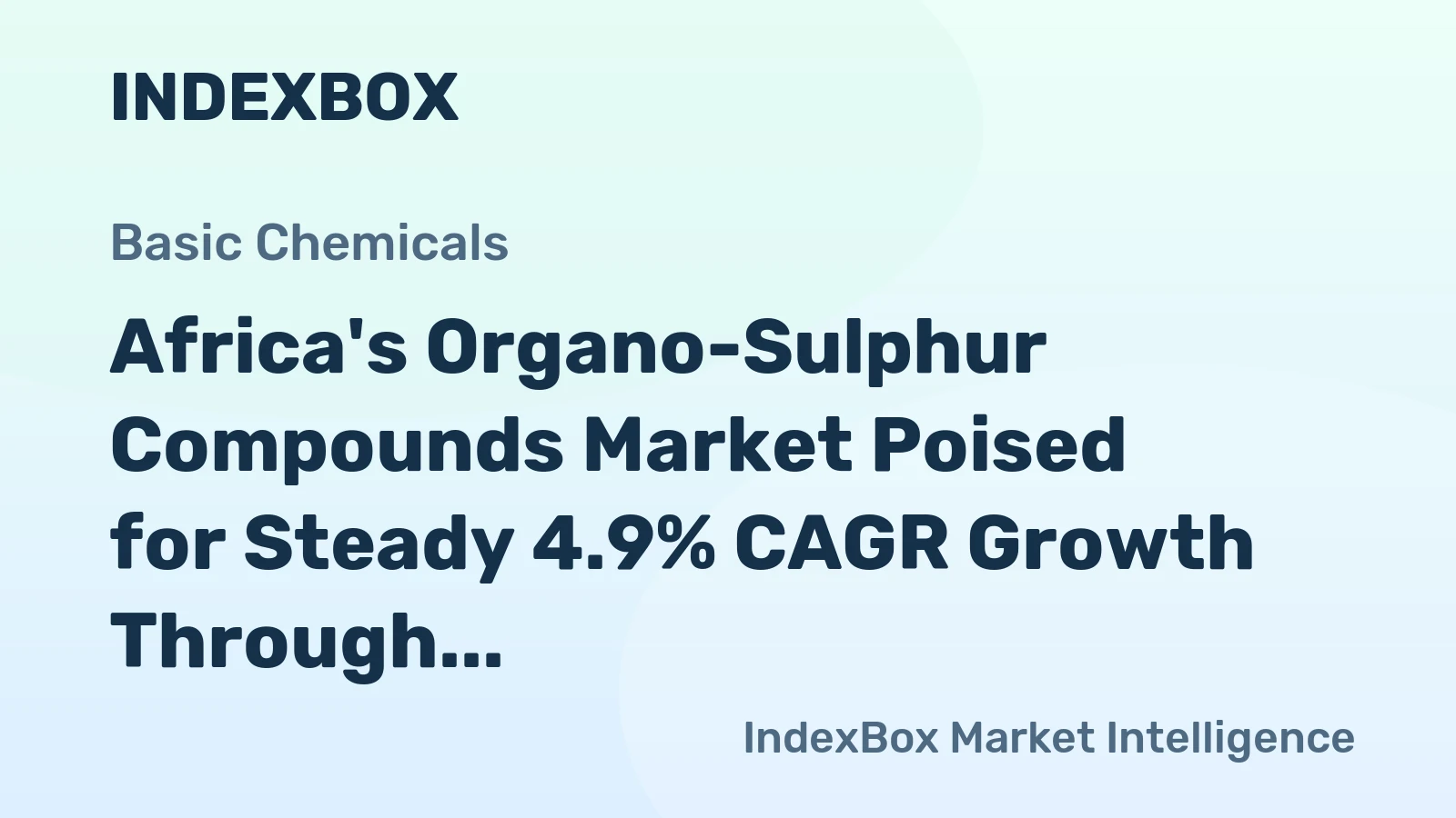 Africa's Organo-Sulphur Compounds Market Poised for Steady 4.9% CAGR Growth Through 2035