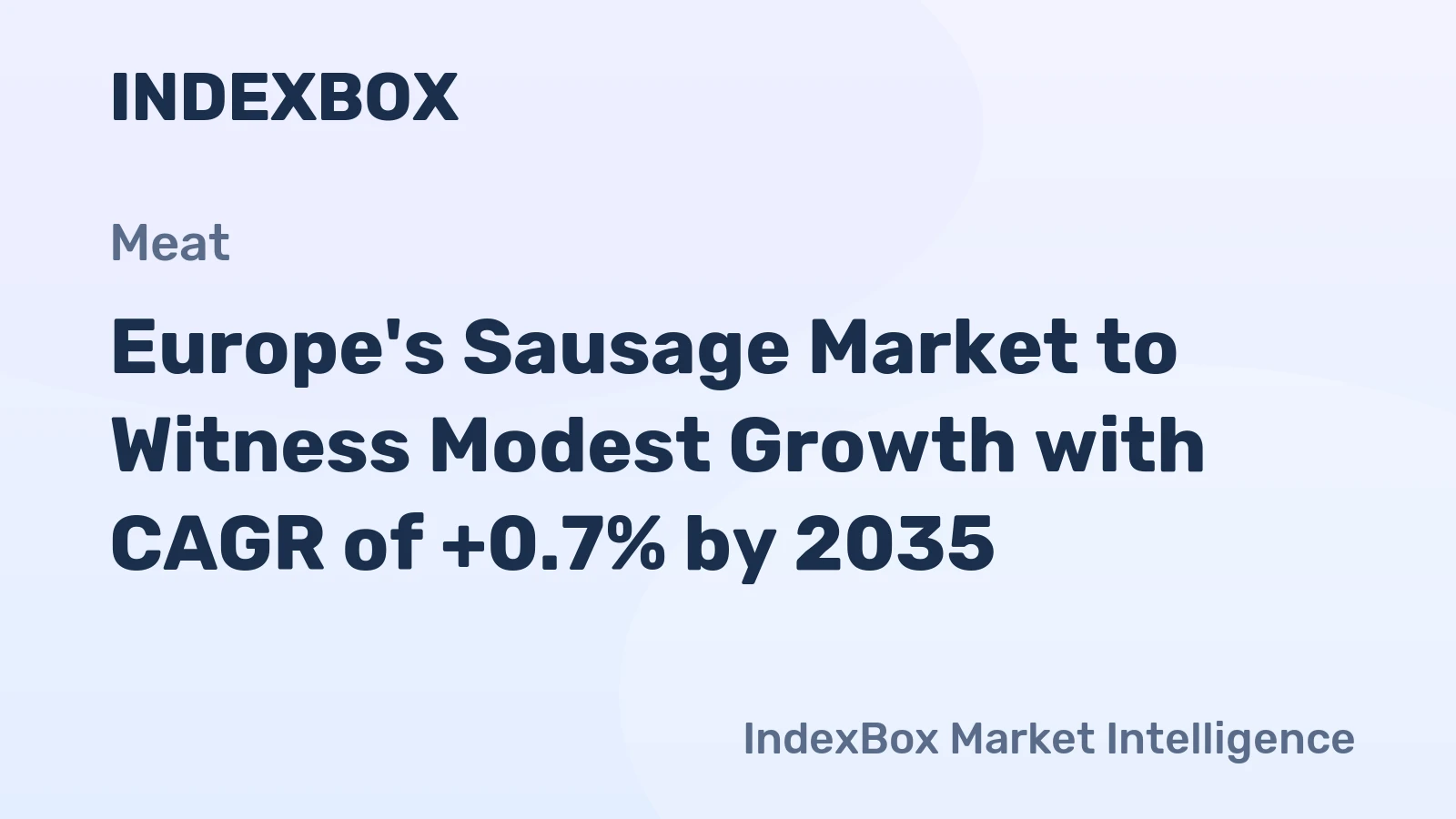 Europe's Sausage Market to Witness Modest Growth with CAGR of +0.7% by 2035