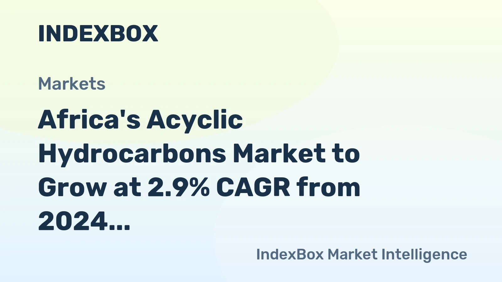 Africa's Acyclic Hydrocarbons Market to Grow at 2.9% CAGR from 2024 to 2035