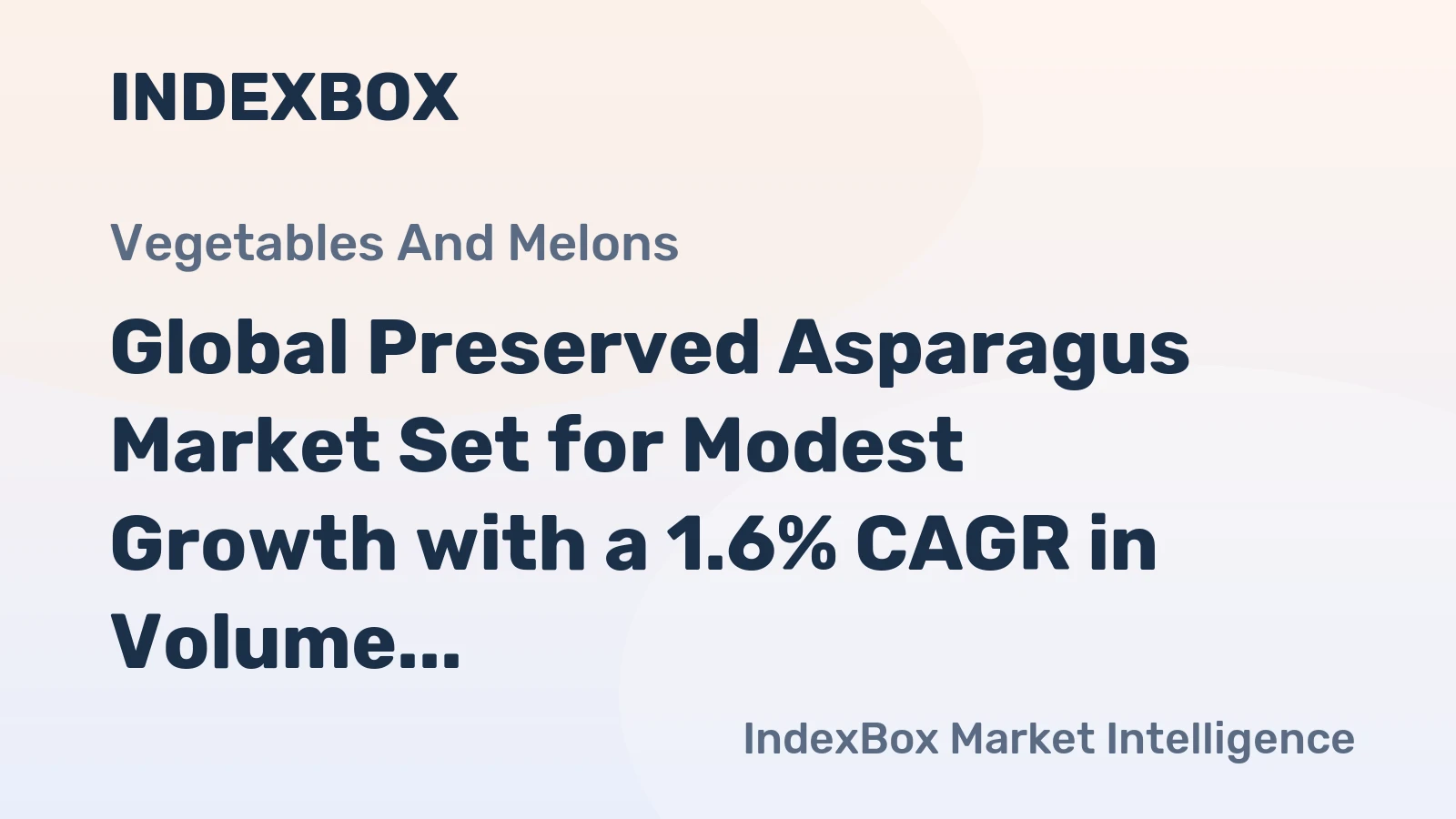 Global Preserved Asparagus Market Set for Modest Growth with a 1.6% CAGR in Volume Through 2035