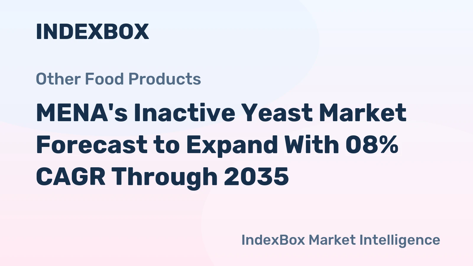 MENA's Inactive Yeast Market Forecast to Expand With 08% CAGR Through 2035