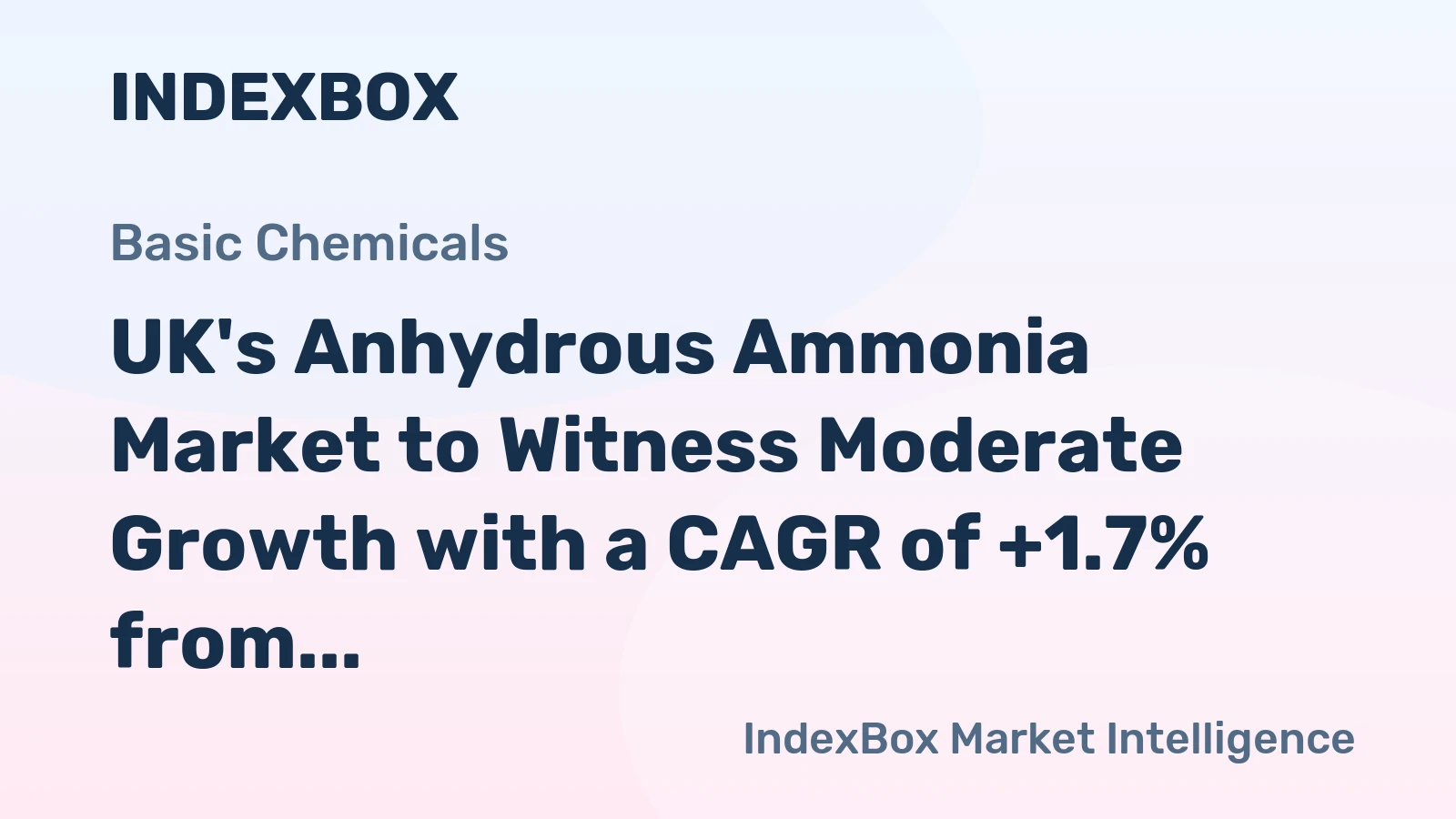 UK's Anhydrous Ammonia Market to Witness Moderate Growth with a CAGR of +1.7% from 2024-2035