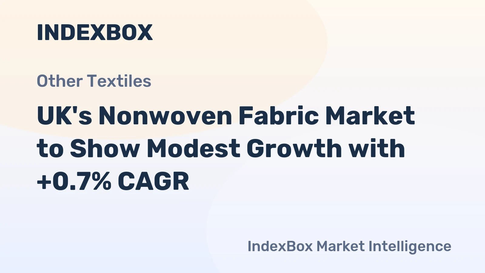 UK's Nonwoven Fabric Market to Show Modest Growth with +0.7% CAGR