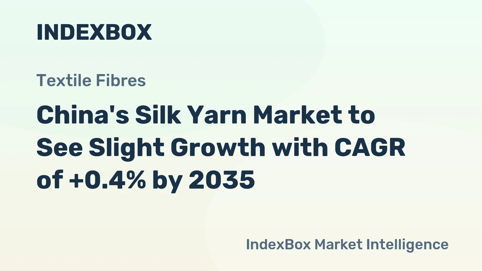 China's Silk Yarn Market to See Slight Growth with CAGR of +0.4% by 2035