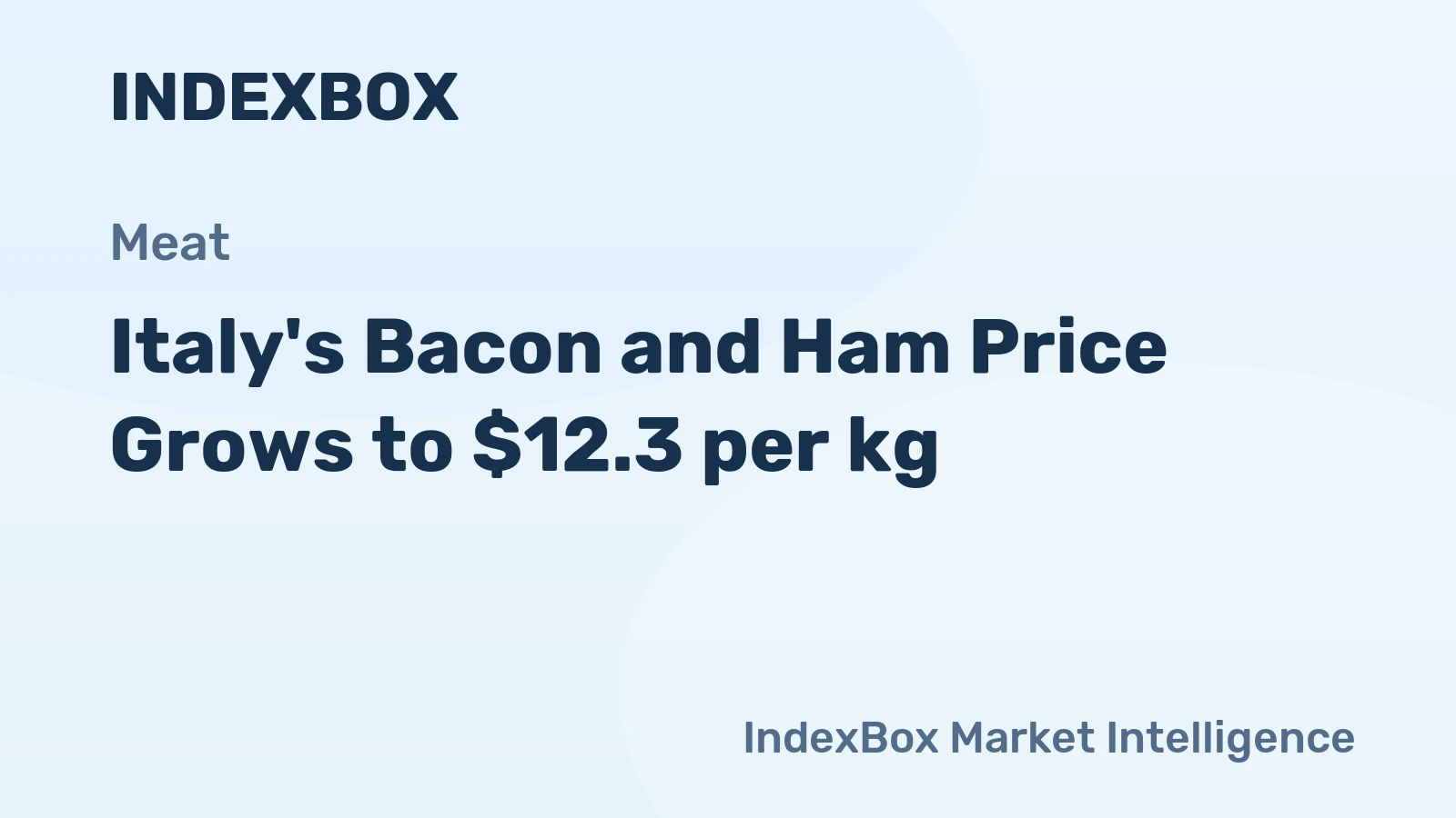 Italy's Bacon and Ham Price Grows to $12.3 per kg