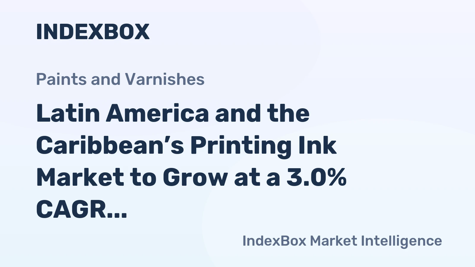 Latin America and the Caribbean’s Printing Ink Market to Grow at a 3.0% CAGR Through 2035