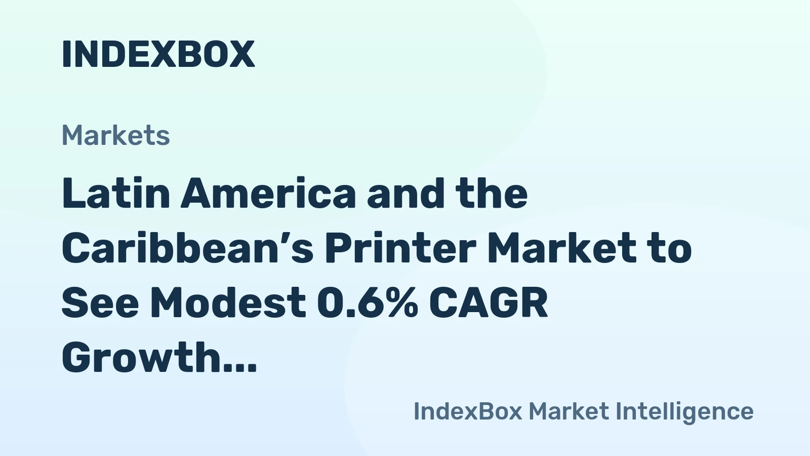 Latin America and the Caribbean’s Printer Market to See Modest 0.6% CAGR Growth Through 2035