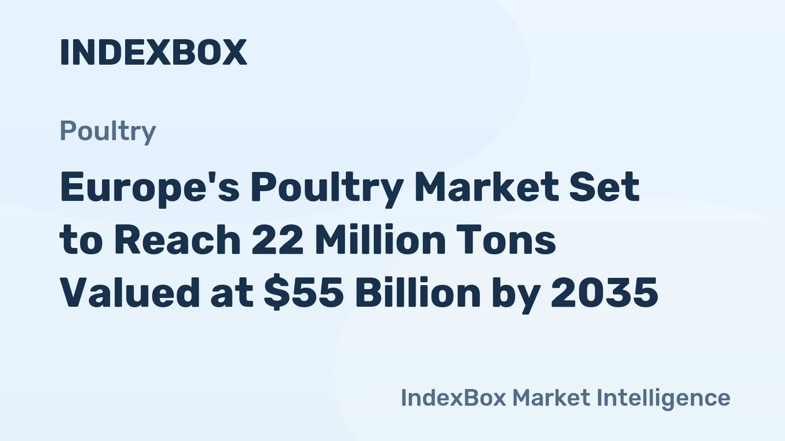 Europe's Poultry Market Set to Reach 22 Million Tons Valued at $55 Billion by 2035