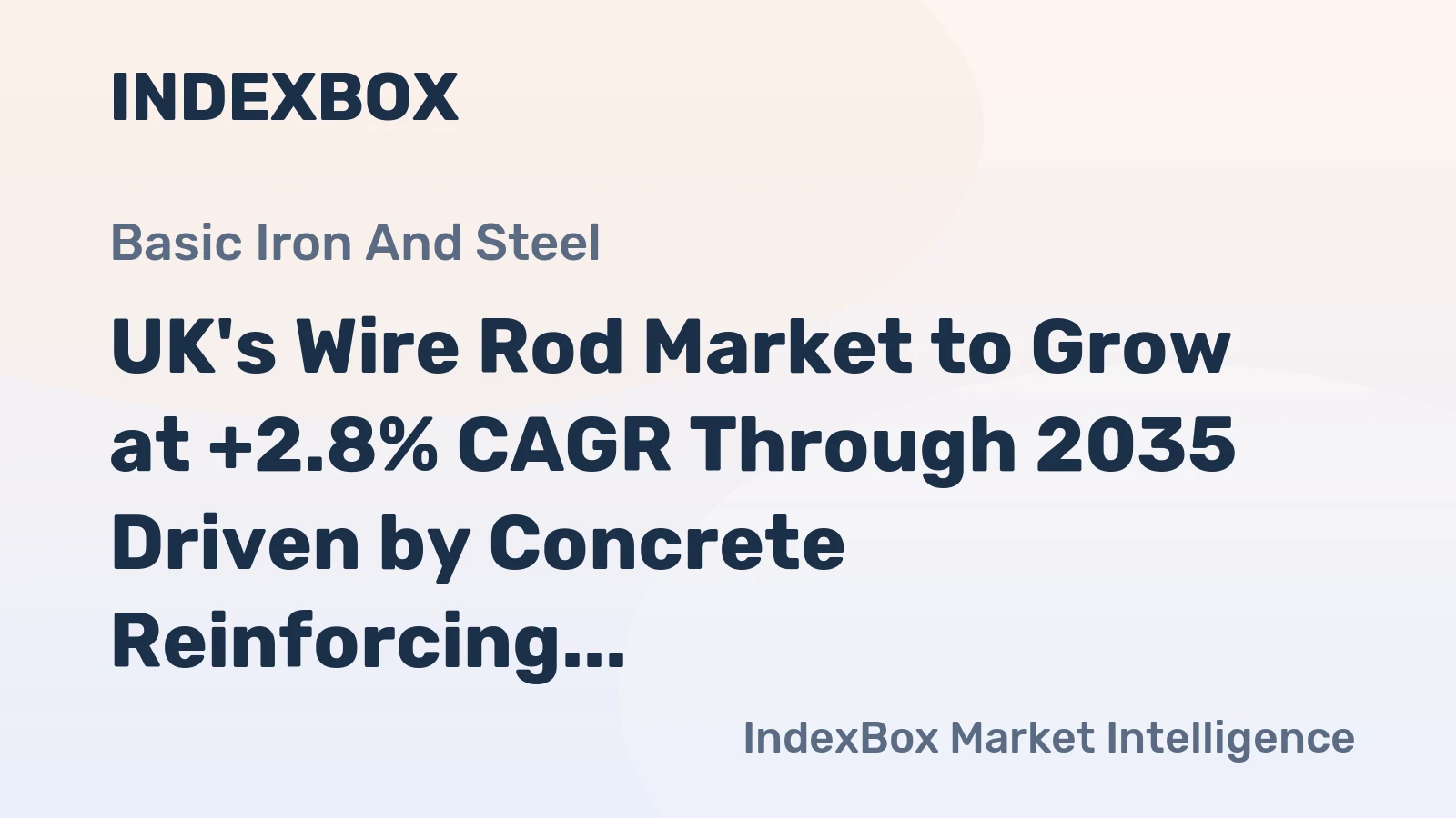 UK's Wire Rod Market to Grow at +2.8% CAGR Through 2035 Driven by Concrete Reinforcing Demand
