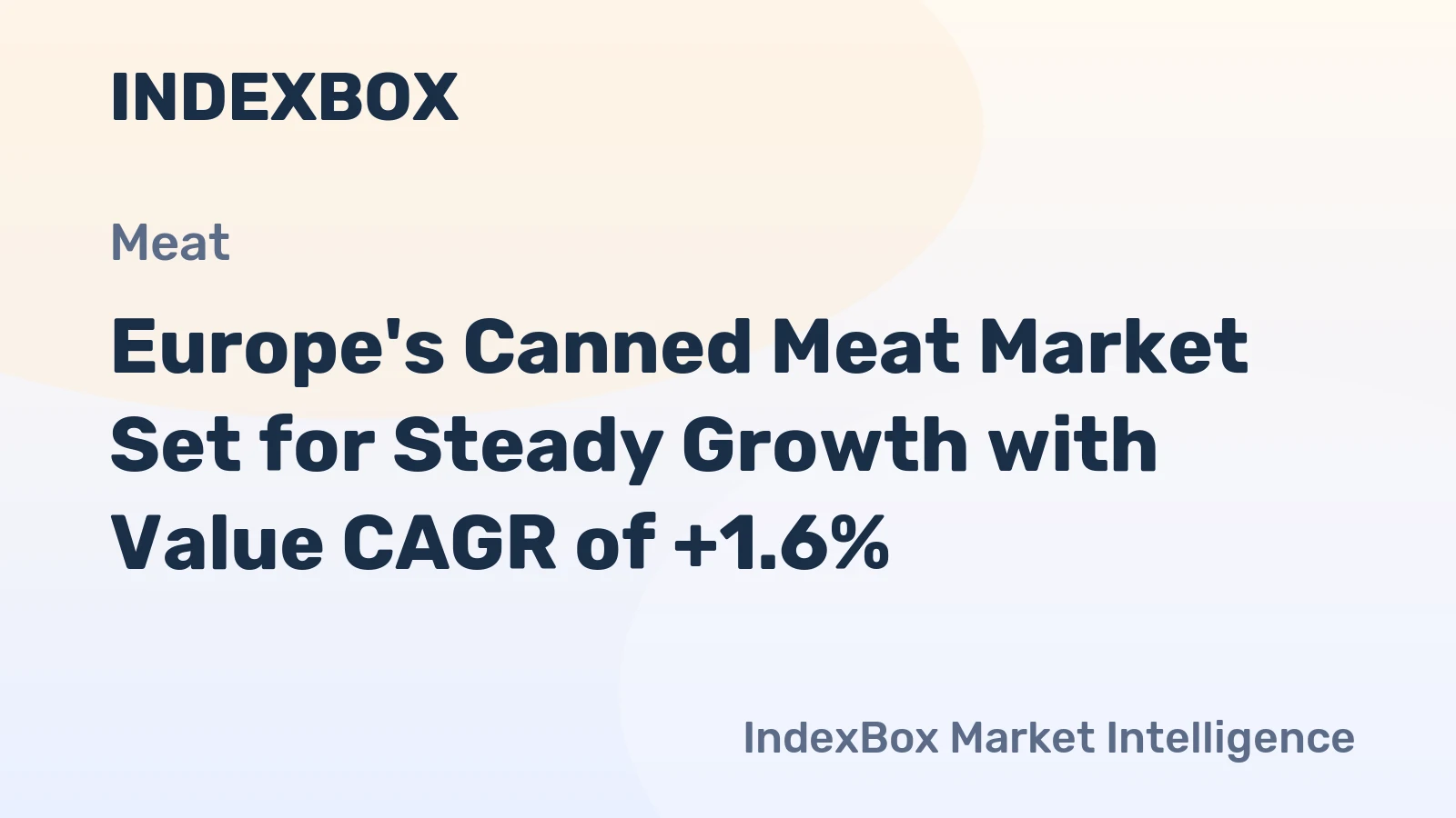 Europe's Canned Meat Market Set for Steady Growth with Value CAGR of +1.6%