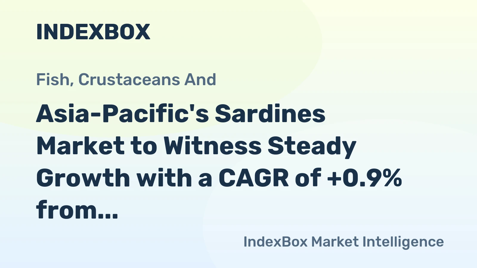 Asia-Pacific's Sardines Market to Witness Steady Growth with a CAGR of +0.9% from 2024 to 2035