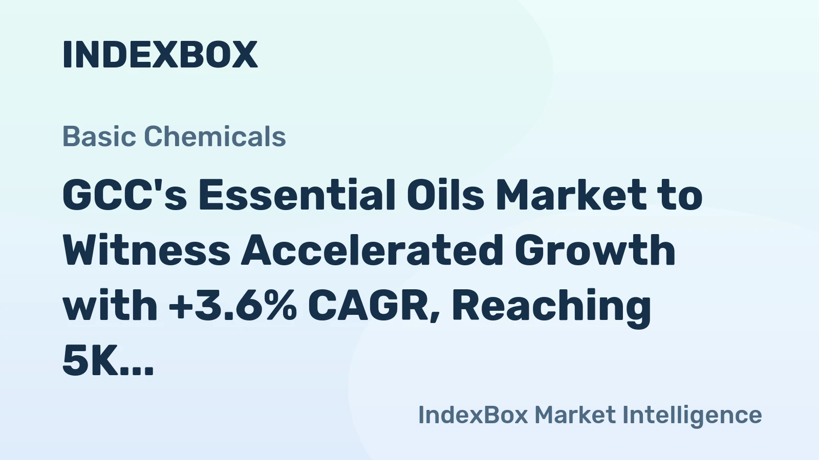 GCC's Essential Oils Market to Witness Accelerated Growth with +3.6% CAGR, Reaching 5K tons by 2035