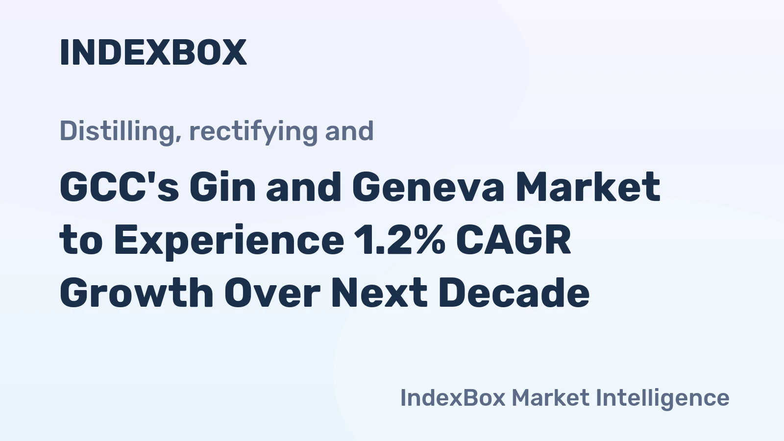 GCC's Gin and Geneva Market to Experience 1.2% CAGR Growth Over Next Decade