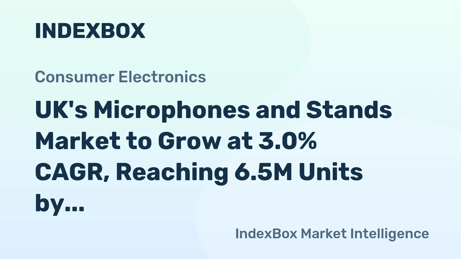 UK's Microphones and Stands Market to Grow at 3.0% CAGR, Reaching 6.5M Units by 2035