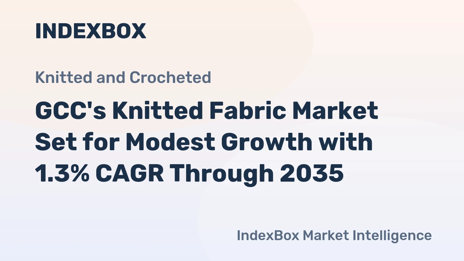 GCC's Knitted Fabric Market Set for Modest Growth with 1.3% CAGR Through 2035
