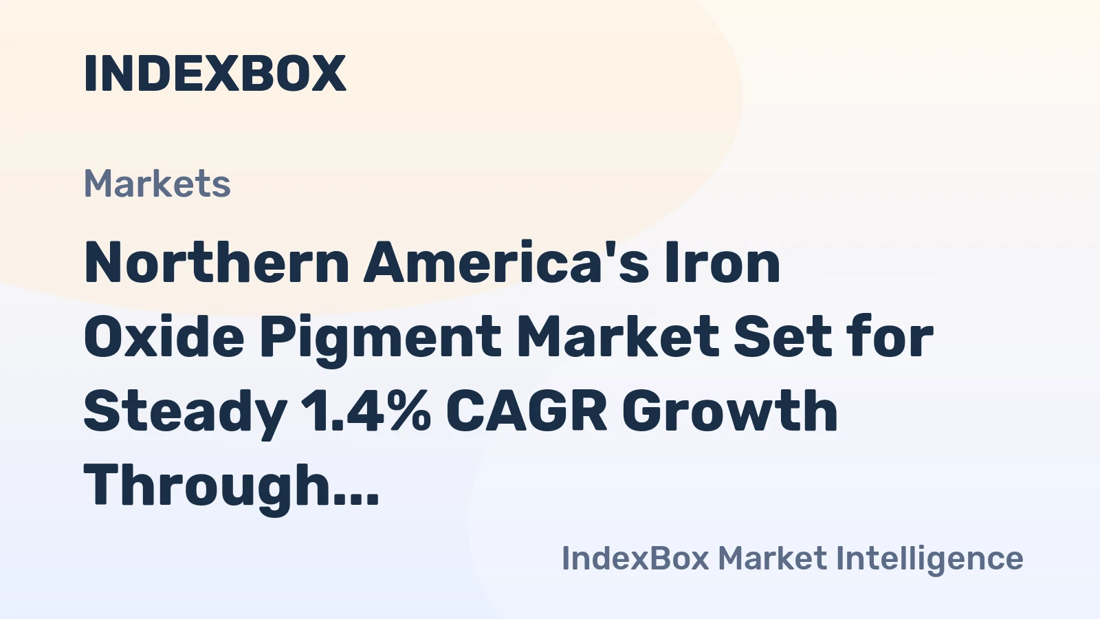 Northern America's Iron Oxide Pigment Market Set for Steady 1.4% CAGR Growth Through 2035