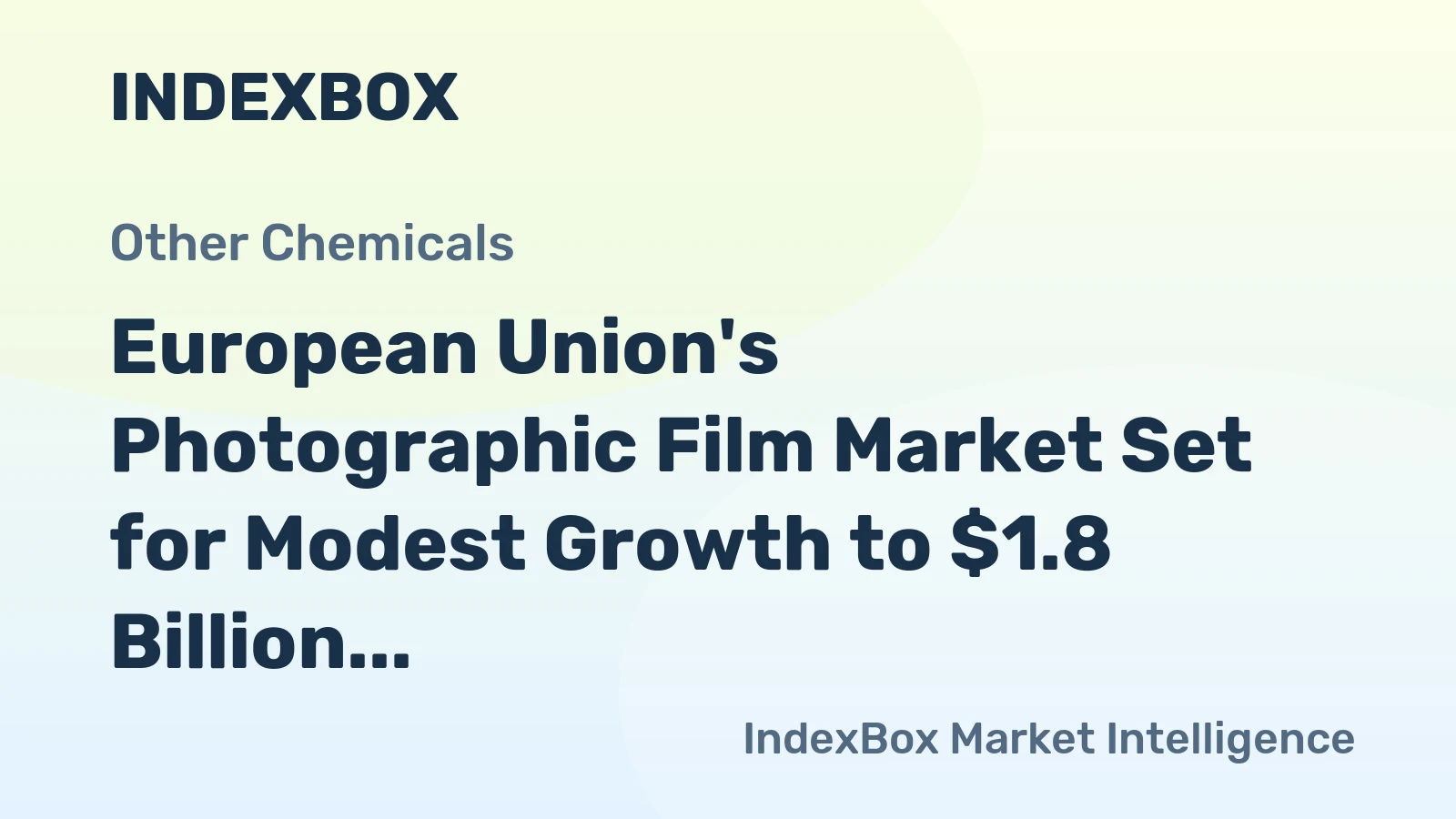 European Union's Photographic Film Market Set for Modest Growth to $1.8 Billion and 269 Million Square Meters by 2035