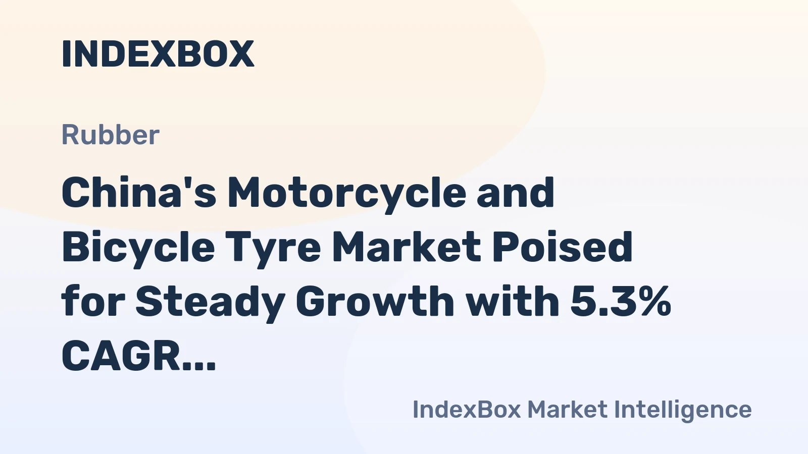 China's Motorcycle and Bicycle Tyre Market Poised for Steady Growth with 5.3% CAGR in Value