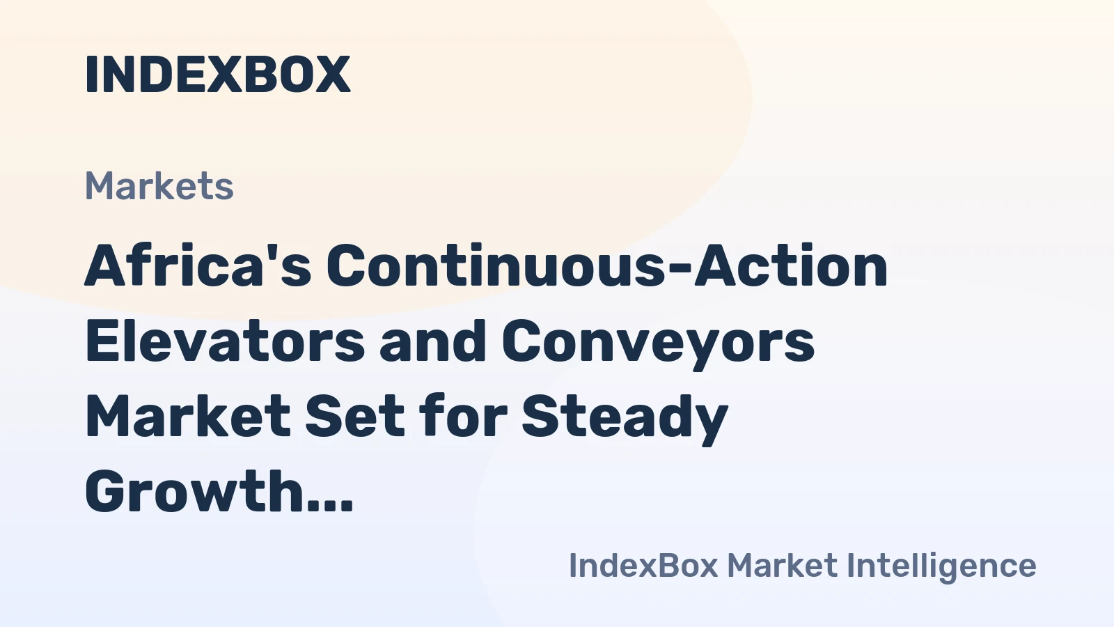 Africa's Continuous-Action Elevators and Conveyors Market Set for Steady Growth with 2.2% CAGR Through 2035