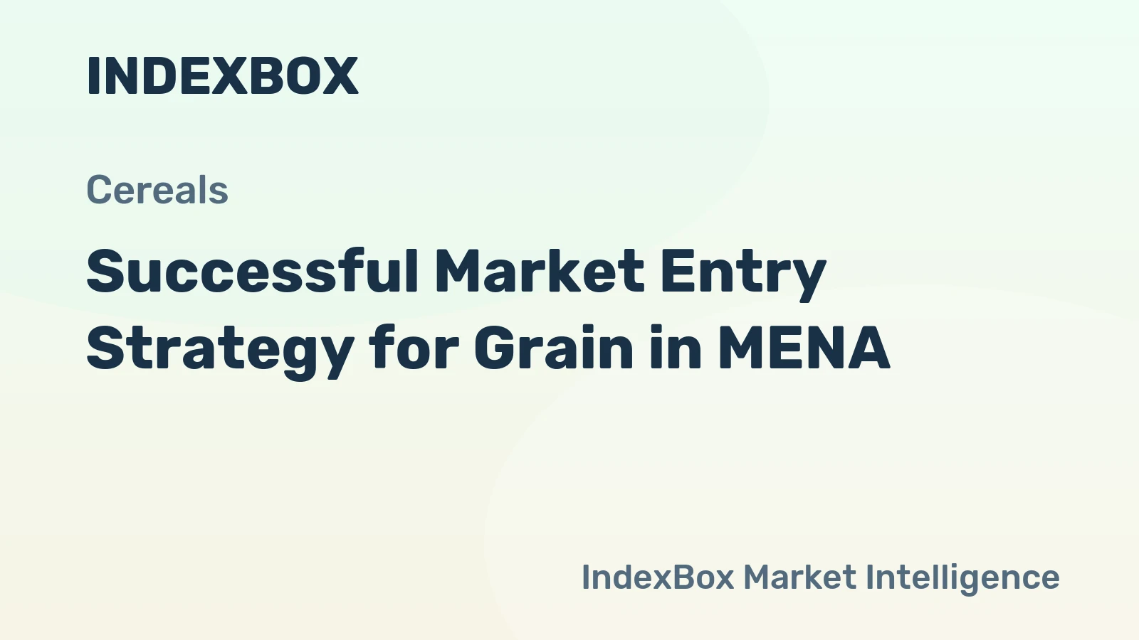 Successful Market Entry Strategy for Grain in MENA