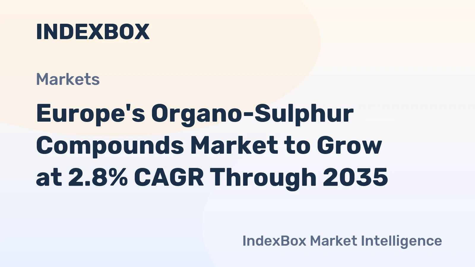 Europe's Organo-Sulphur Compounds Market to Grow at 2.8% CAGR Through 2035