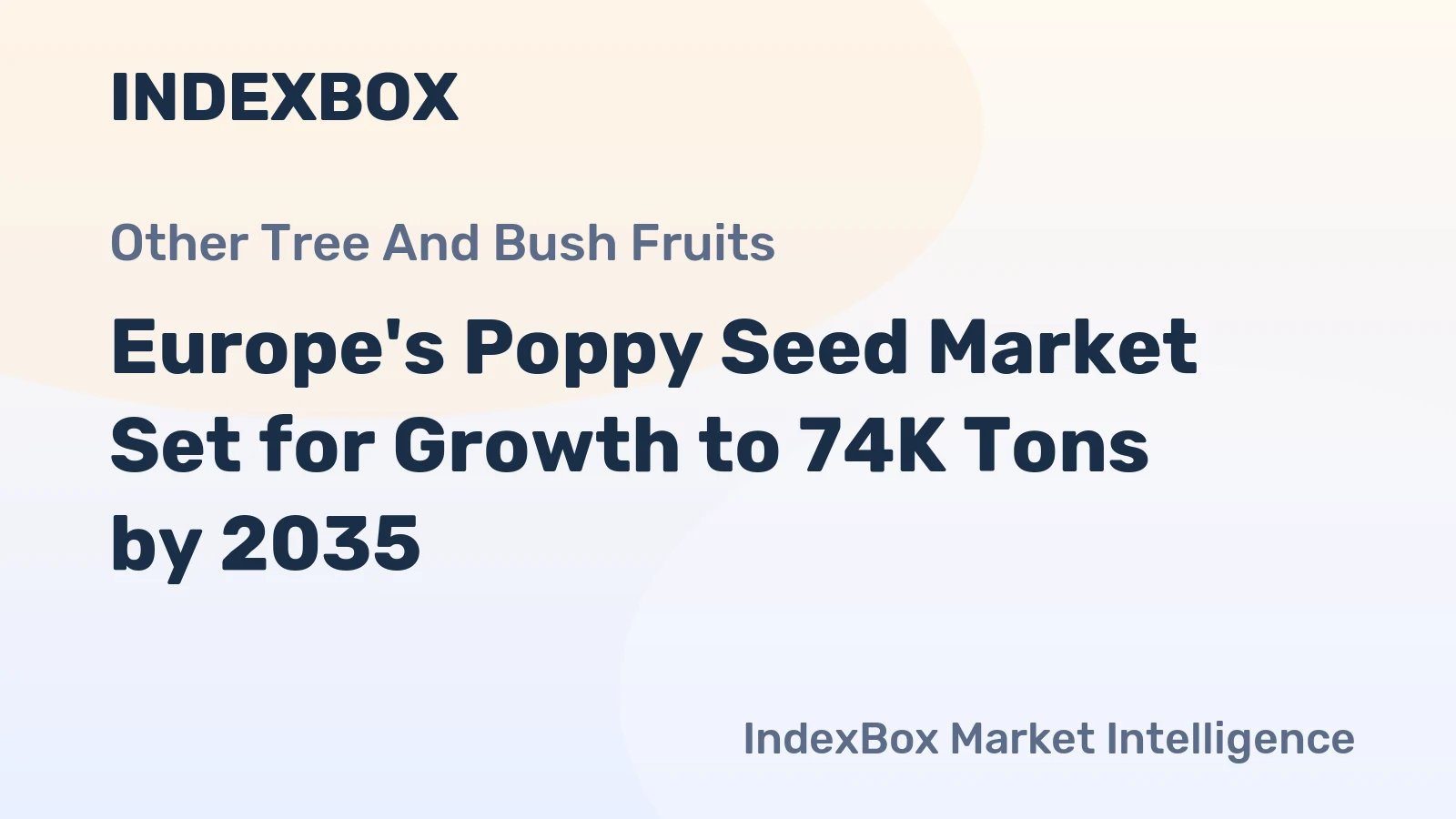 Europe's Poppy Seed Market Set for Growth to 74K Tons by 2035
