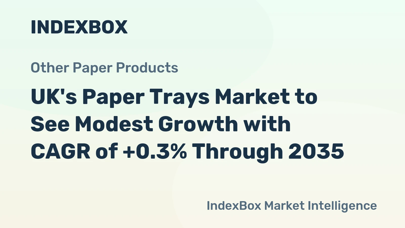 UK's Paper Trays Market to See Modest Growth with CAGR of +0.3% Through 2035