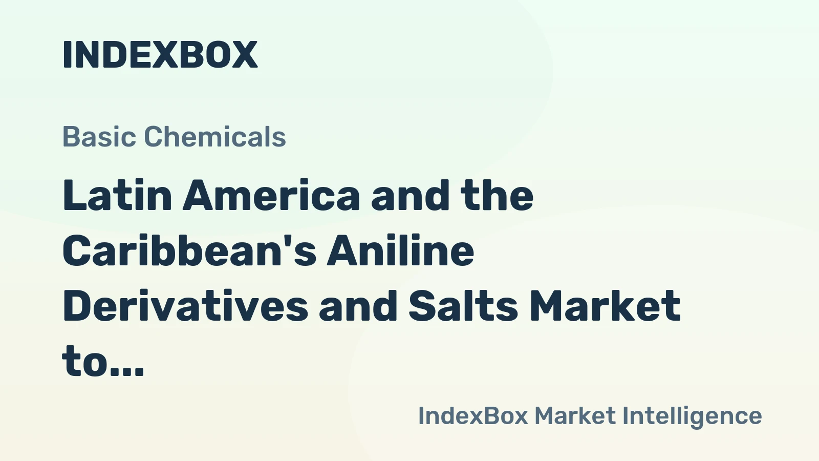 Latin America and the Caribbean's Aniline Derivatives and Salts Market to Reach 25K Tons and $98M by 2035