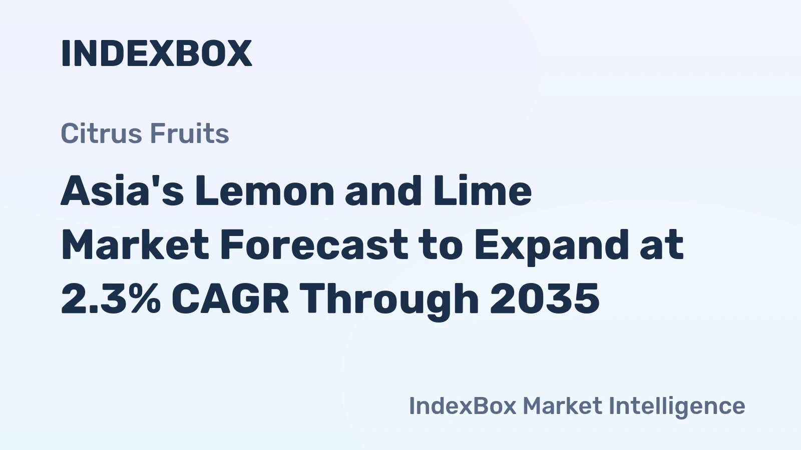 Asia's Lemon and Lime Market Forecast to Expand at 2.3% CAGR Through 2035