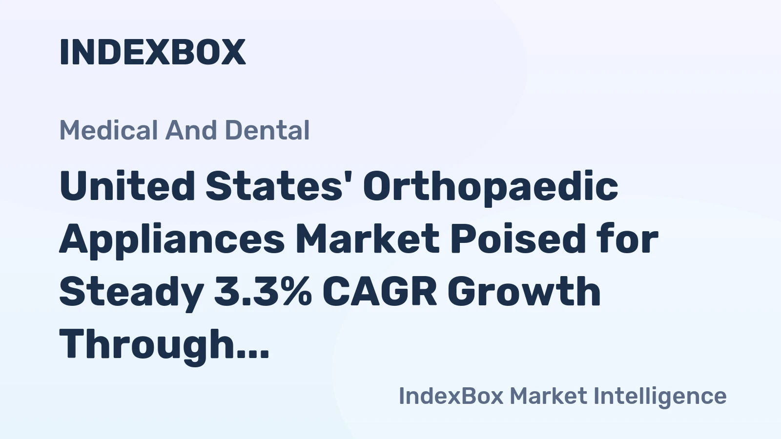 United States' Orthopaedic Appliances Market Poised for Steady 3.3% CAGR Growth Through 2035